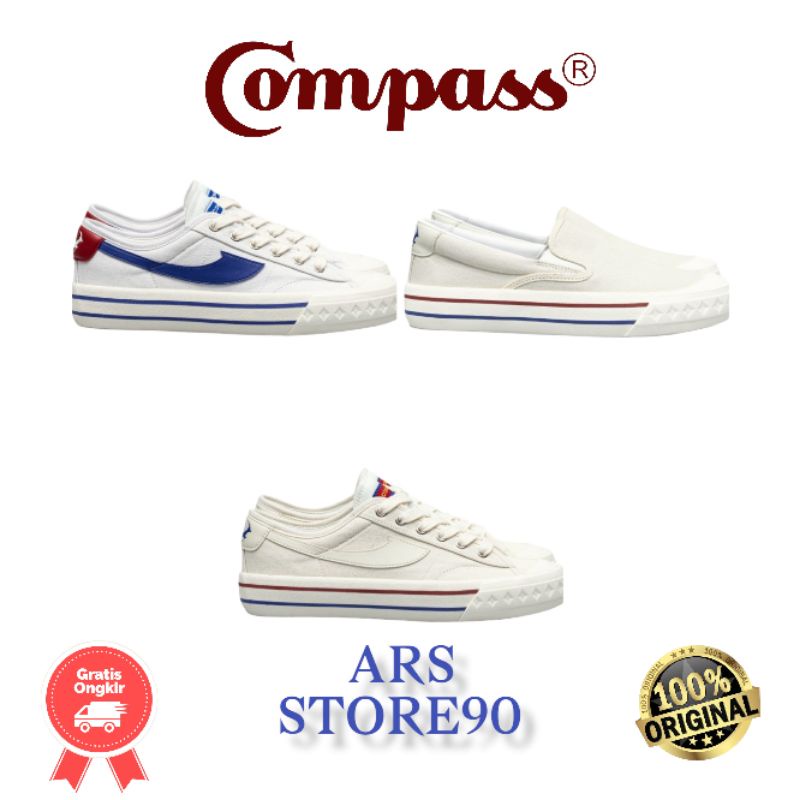 Jual Sepatu Compass Retrogade Low/Slip On BNIB | Shopee Indonesia