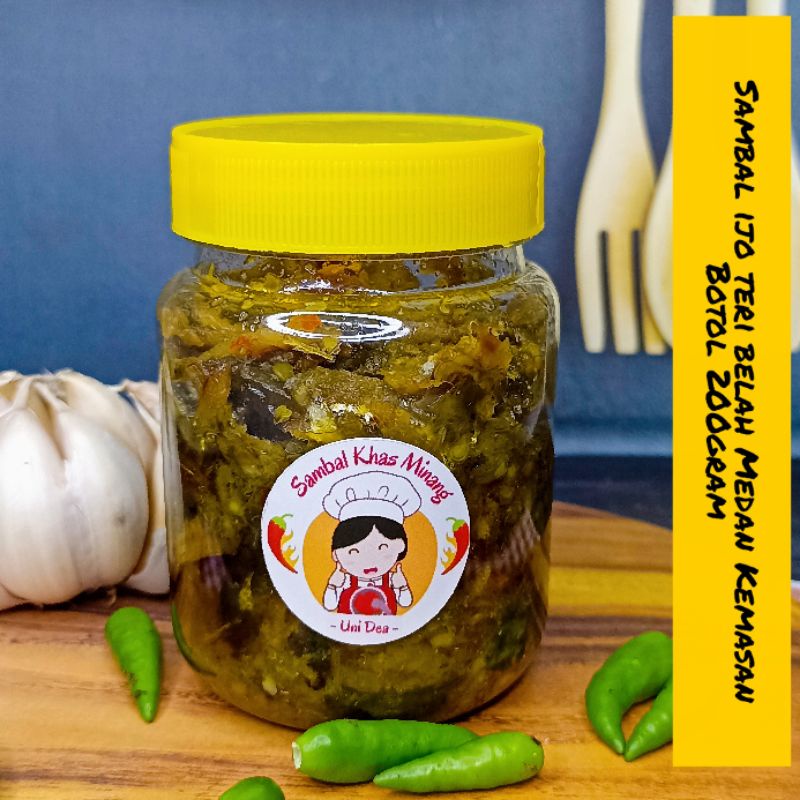 Jual Sambal Ijo Teri Belah Medan Kemasan Botol 200gram | Shopee Indonesia