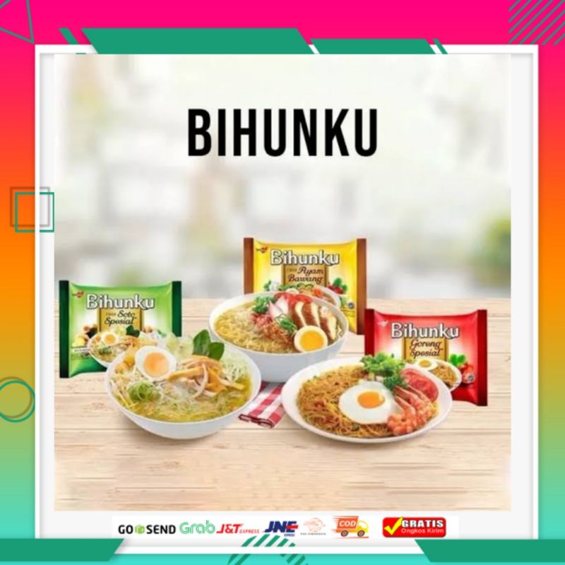 Jual Bihunku Mie Bihun Instan 55g Rasa Goreng - Soto - Ayam Bawang ...