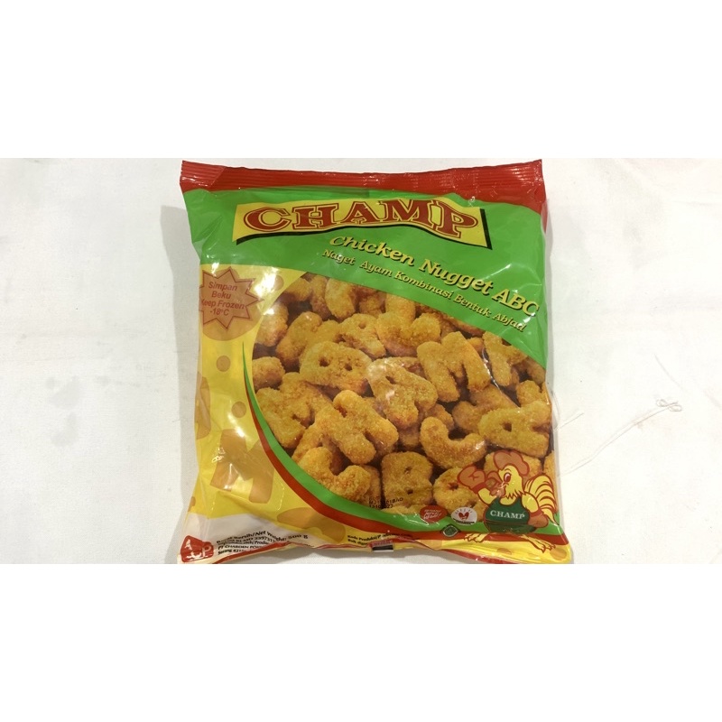Jual Champ Nuget Ayam Alfabet 500gr STS Frozen | Shopee Indonesia
