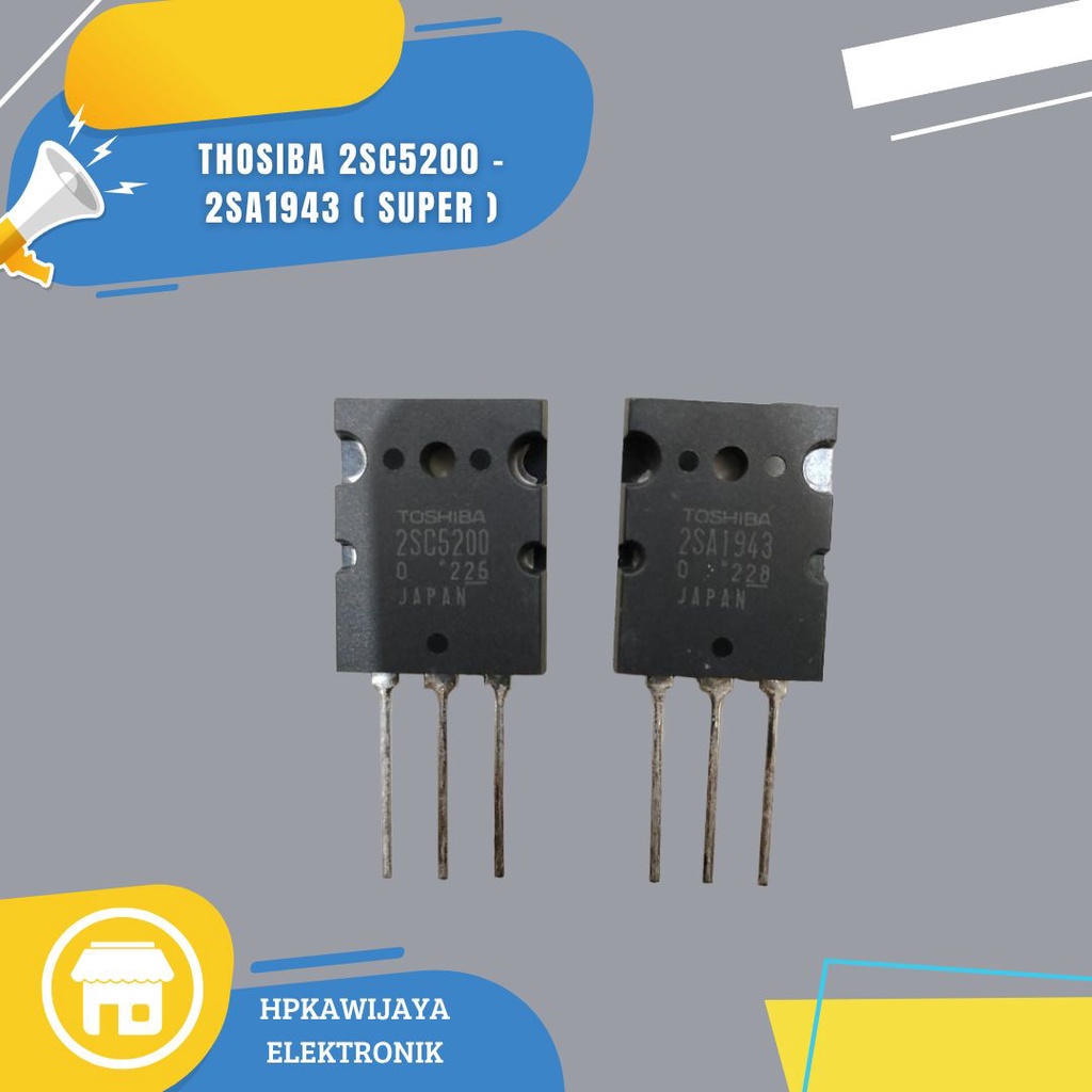 Jual Transistor Final Toshiba Super 2sc5200 2sa1943 Harga Per Set | Shopee Indonesia