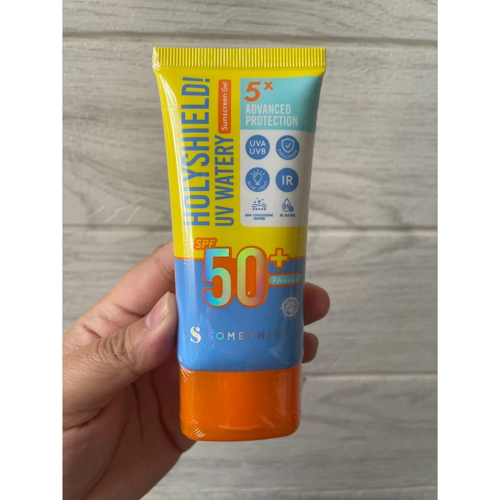Jual SOMETHINC Holyshield! UV Watery Sunscreen Gel SPF 50+ PA ...