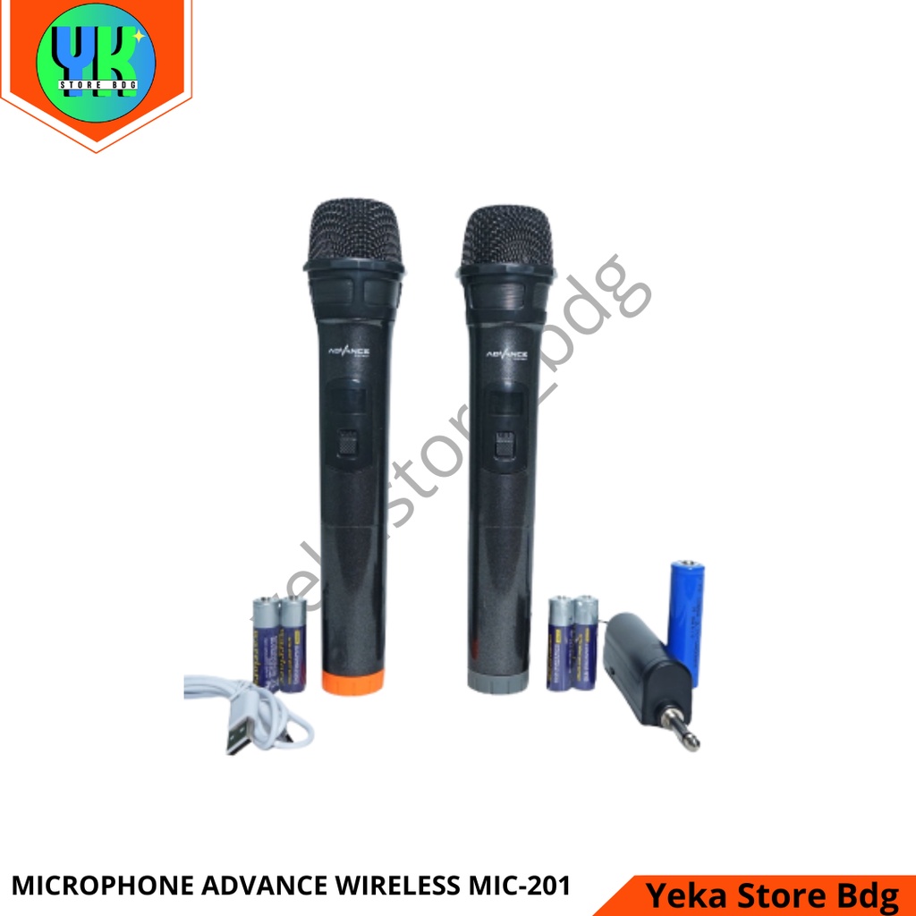 Jual MICROPHONE ADVANCE MIC-201 (Microphone Wireless Double UHP System ...
