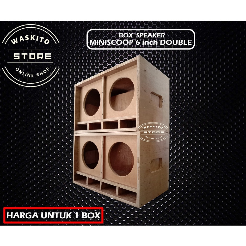 Jual Box speaker Miniscoop 6 inch Double | Shopee Indonesia