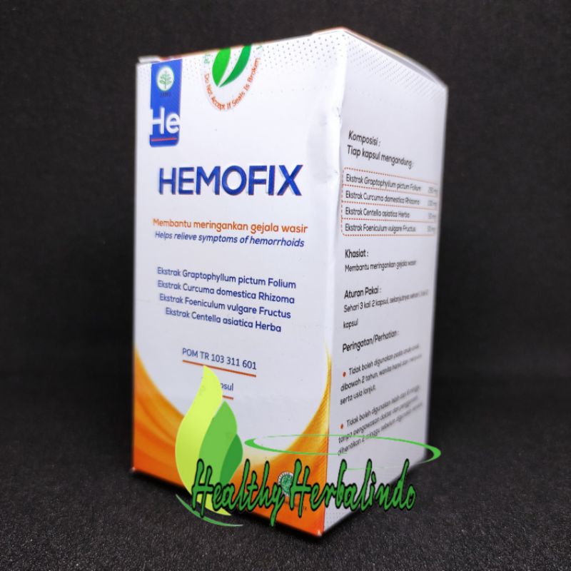 Jual HEMOFIX OBAT HERBAL ORIGINAL BPOM MENYEMBUHKAN WASIR AMBEIEN ...