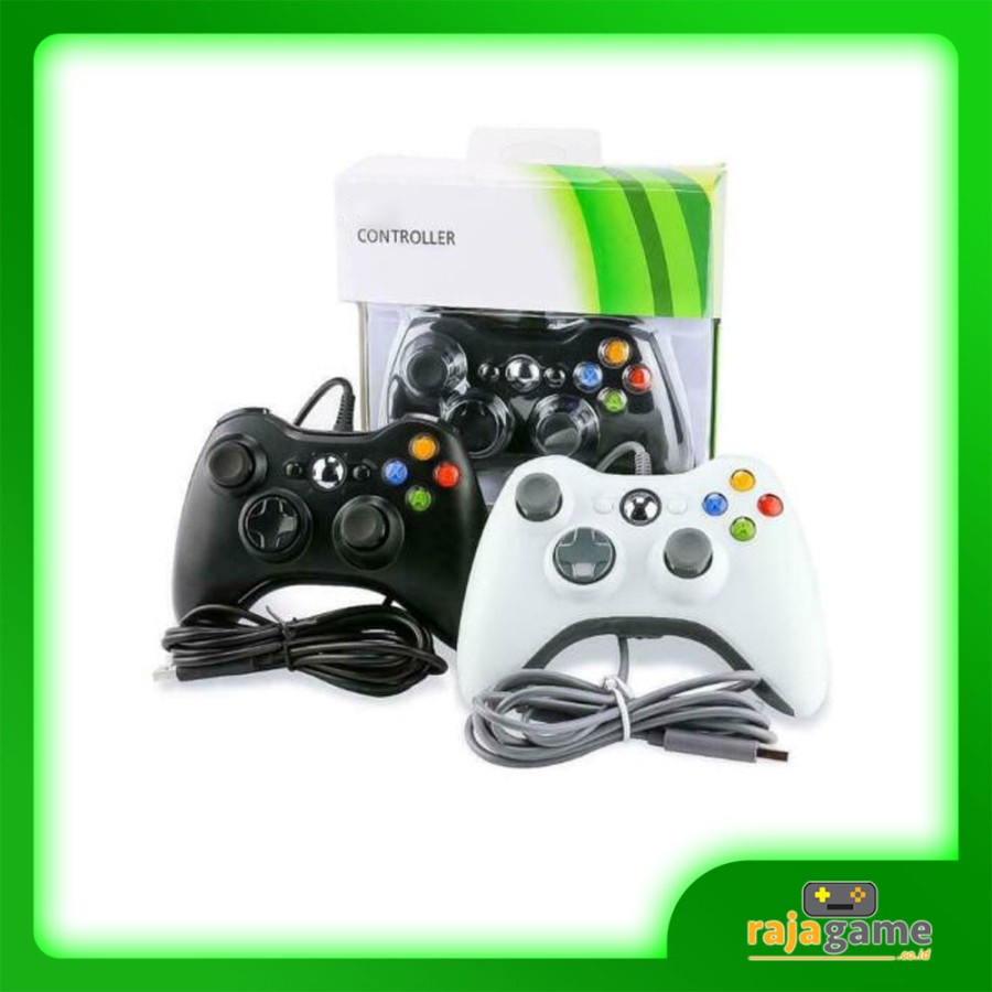 Jual Stik Stick Gamepad Xbox 360 PC Controller Wired with Box | Shopee ...