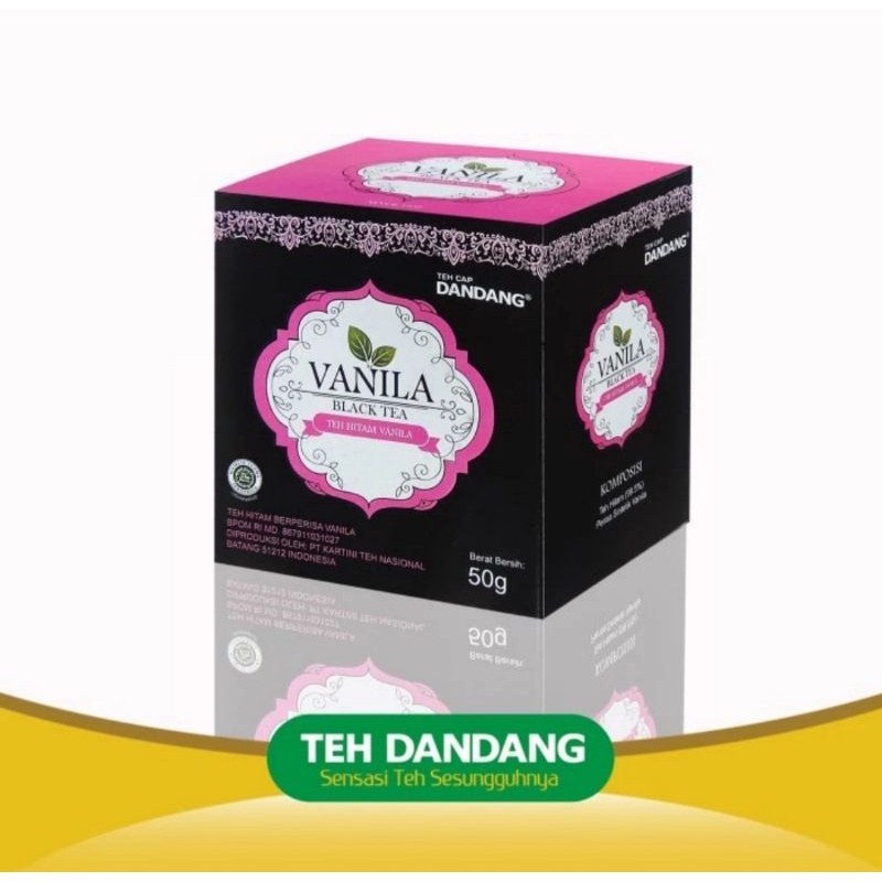 Jual TEH DANDANG BLACKTEA VANILA TUBRUK ( 1 SLOP ISI 5 BOX 50 gr ...