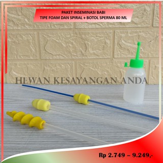 Jual Paket Inseminasi Babi Tipe Foam dan Spiral Dengan Botol Sperma ...