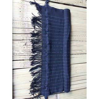 Jual Selendang pasmina tenun baduy warna hitam garis putih ukuran ...