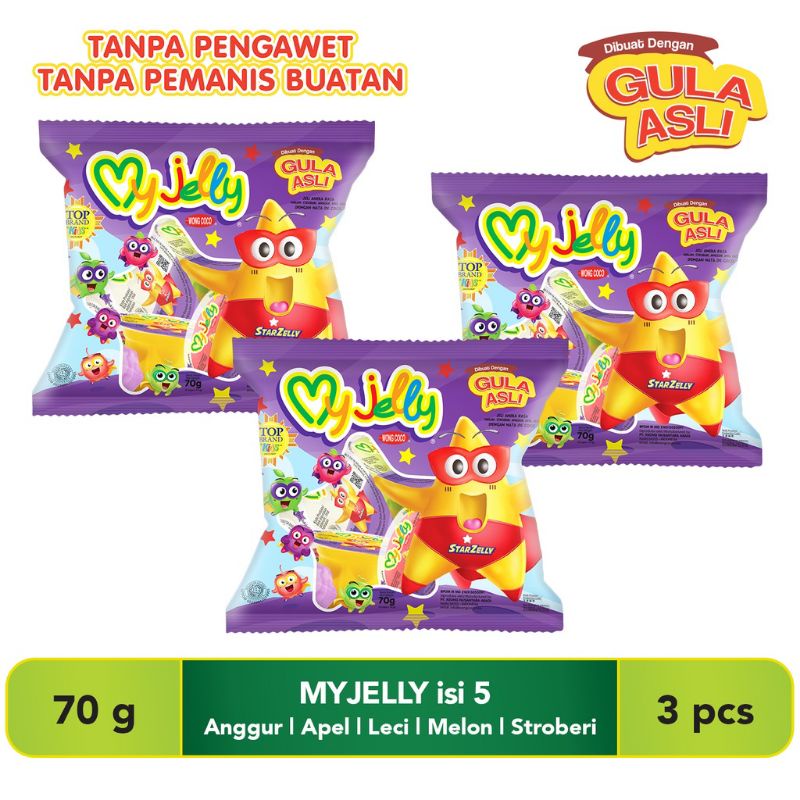 Jual Wong Coco my jelly isi 5cups (3 bungkus) | Shopee Indonesia