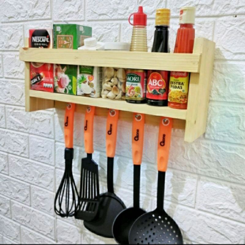 Jual RAK BUMBU DAPUR DI GANTUNG UK PANJANG 40CM | Shopee Indonesia