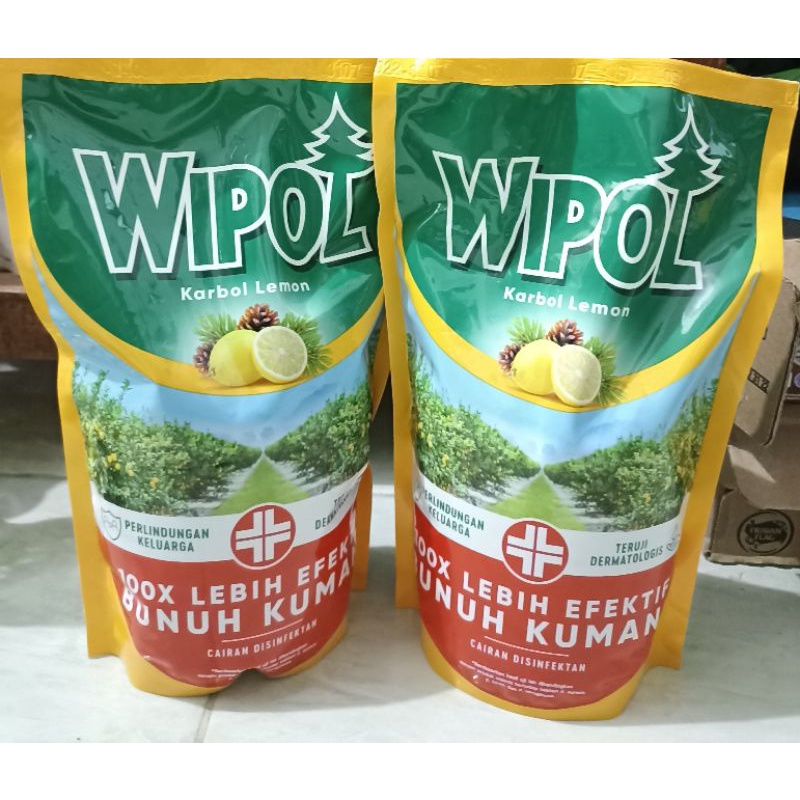 Jual Wipol karbol lemon 750ml / Wipol pembersih lantai 750ml | Shopee ...