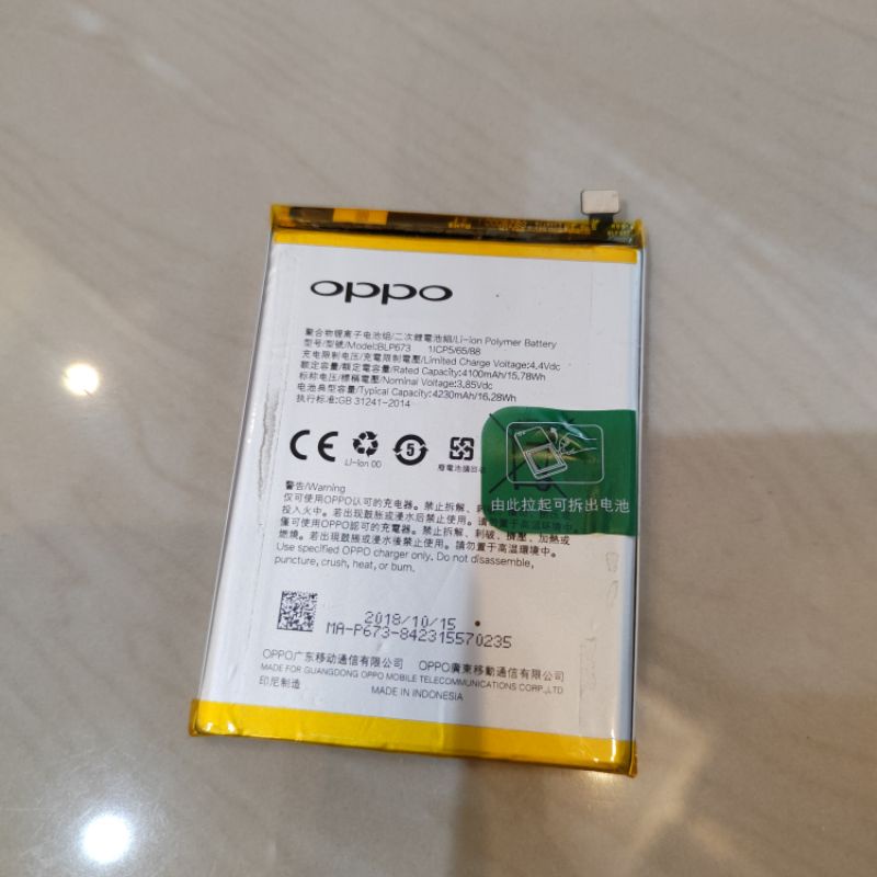 Jual baterai battery batre oppo a3s cph1803 original ori copotan model ...