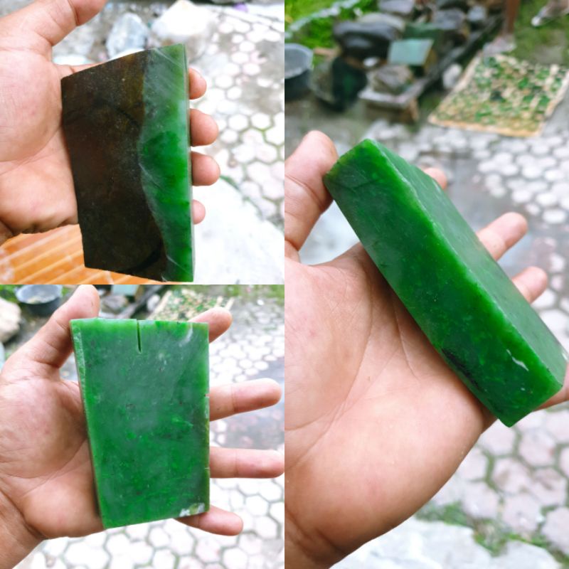 Jual BAHAN KOTAK GIOK NEPHRITE JADE HIJAU KD2785 | Shopee Indonesia