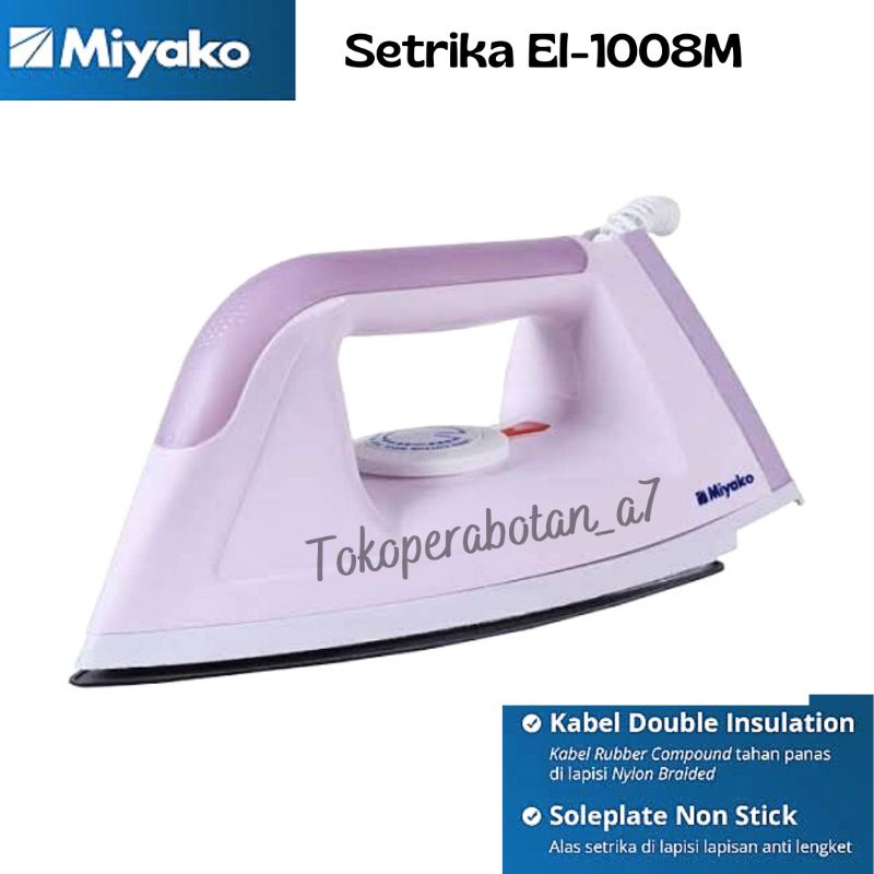 Jual Setrika Miyako El-1008M/setrika listrik/gosokan listrik | Shopee ...