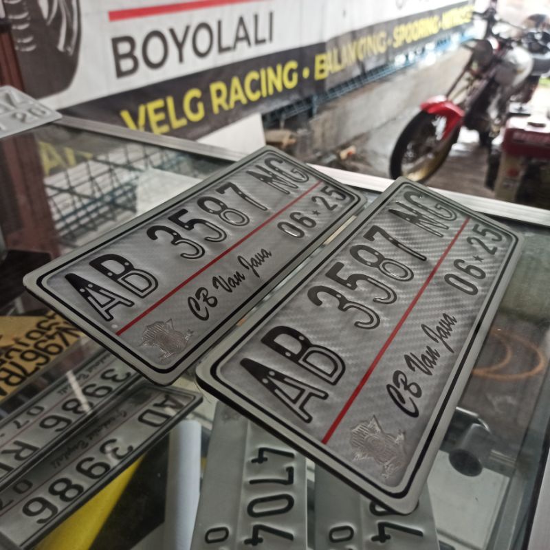 Jual Plat nomor putih akrilik/lapis mika berkualitas keren!!! | Shopee ...