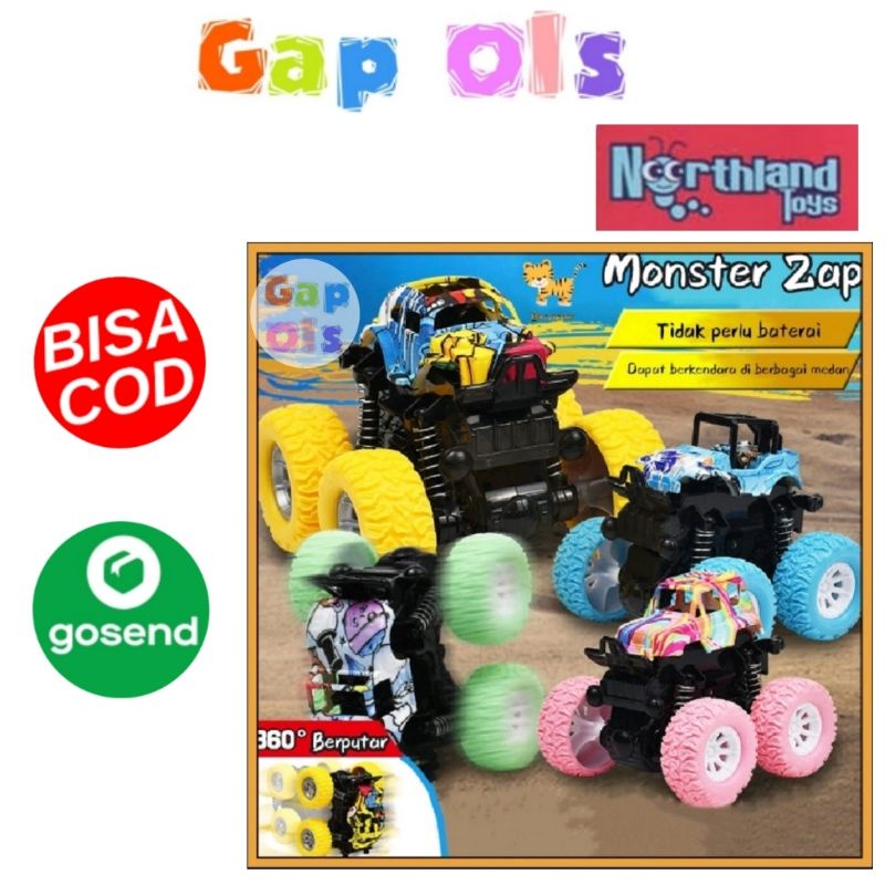 Jual Northland Monster Zap Mainan Mobil Jip Off Road 4 Drive Inertial ...