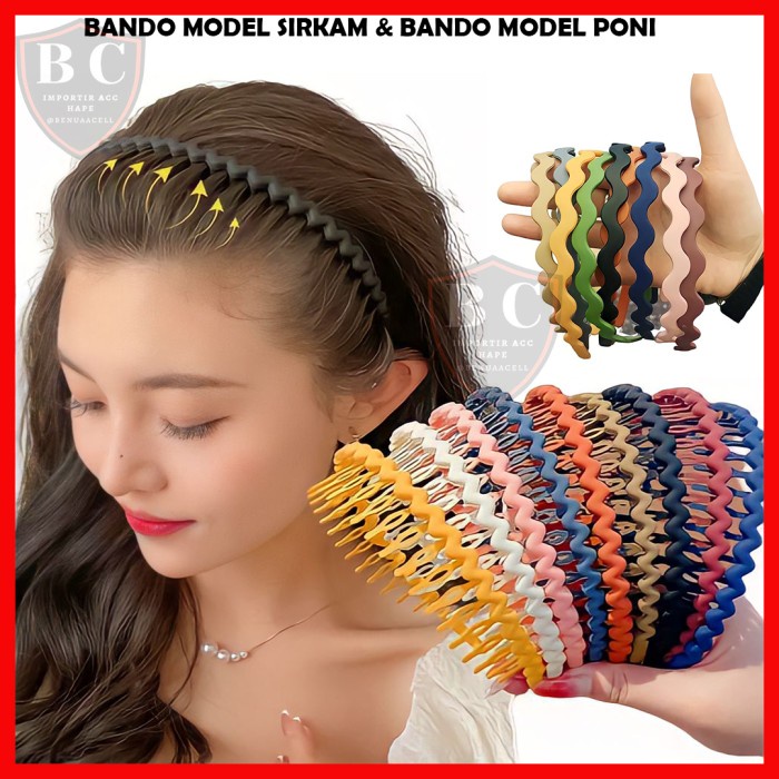 Jual BANDO DOFF MODEL ZIGZAG SIRKAM / BANDANA OMBAK POLOS PREMIUM ...
