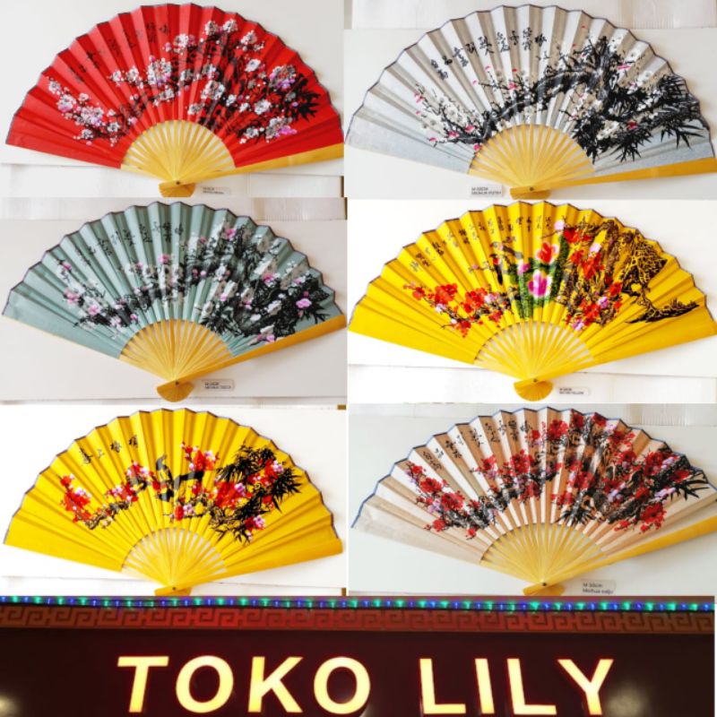 Jual Kipas tari / kipas lukisan bunga meihua / kipas dekorasi chinese ...
