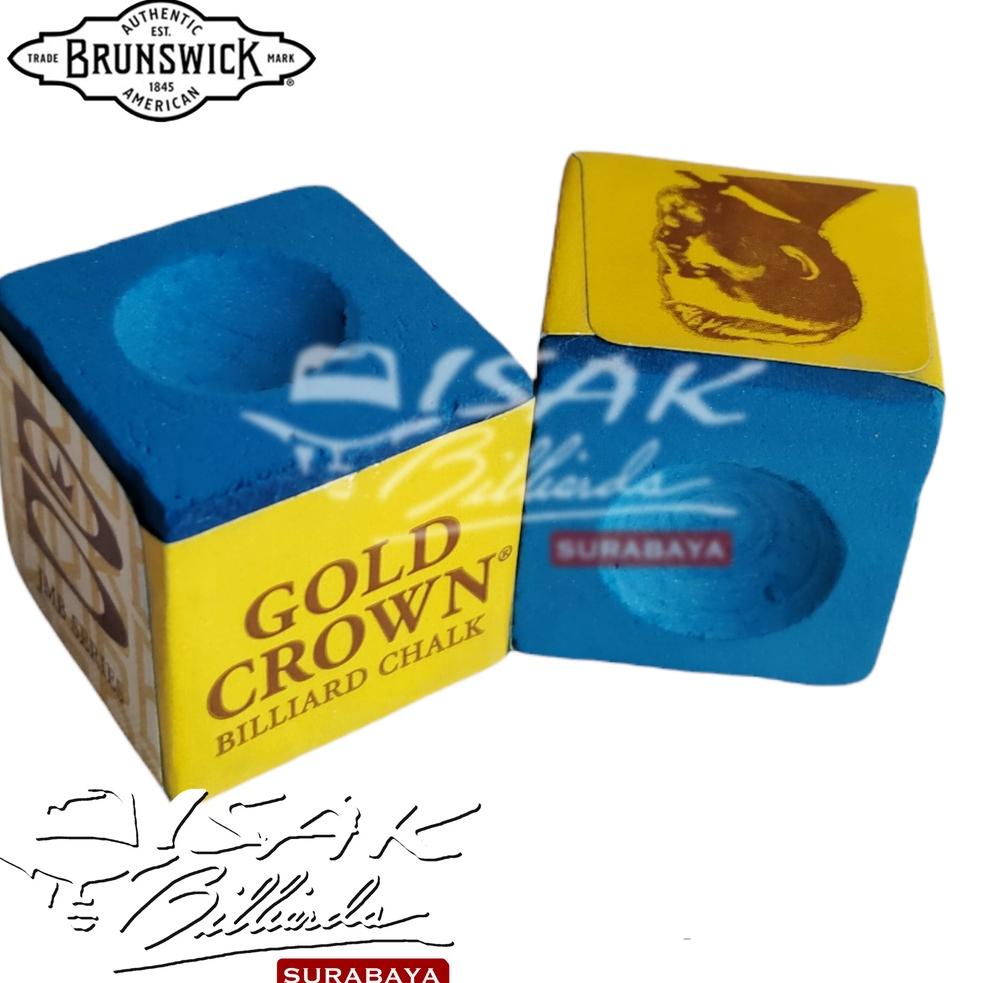 Jual KIRIM HARI INI Brunswick Original Chalk - Gold Crown Blue - Kapur ...