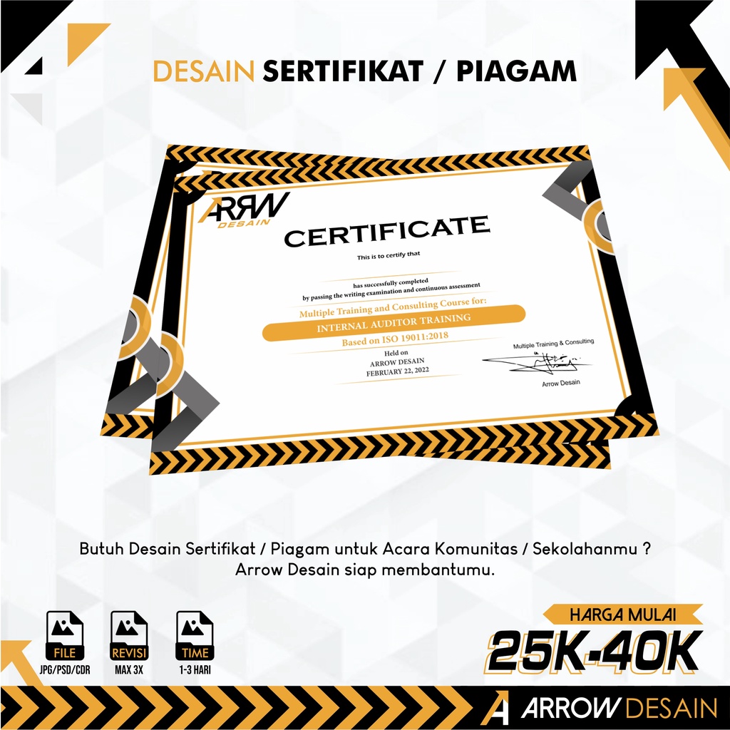 Jual DESAIN SERTIFIKAT / PIAGAM | Shopee Indonesia