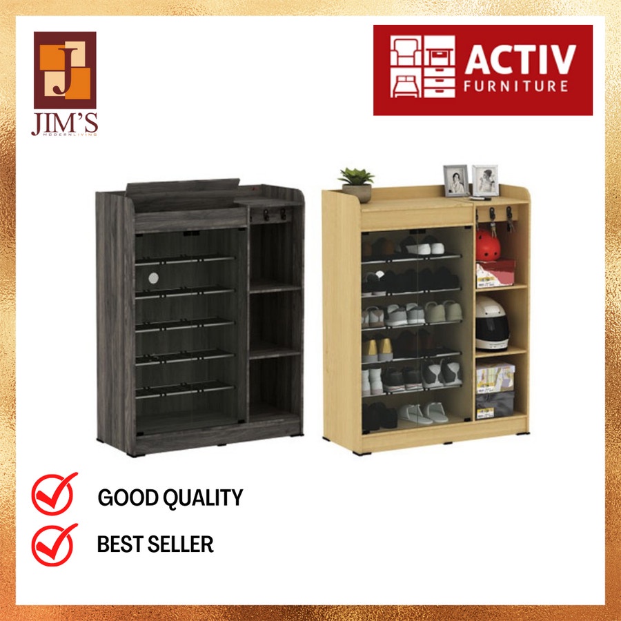 Jual Activ SPIN LS 90 Lemari Sepatu Kaca 5 Susun / Rak Sepatu Minimalis ...