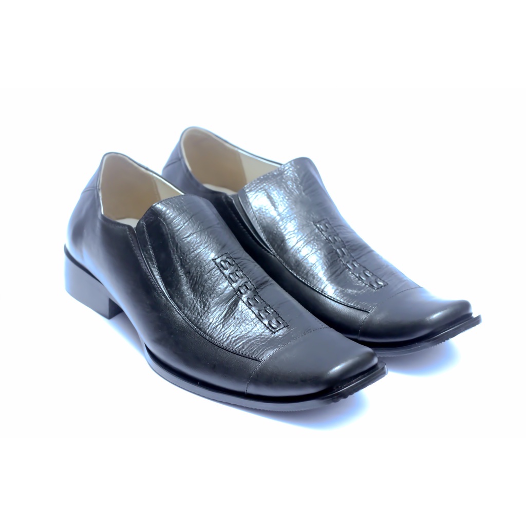 Jual Max Baghi - Sepatu Pentopel Kulit Pria Pantofel Hitam Kerja Kantor ...