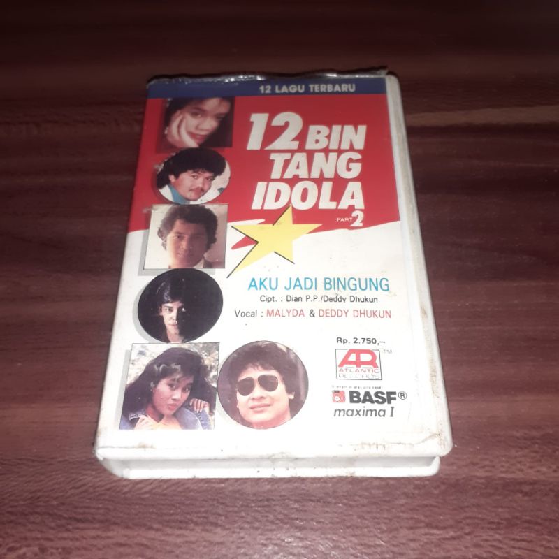 Jual Kaset 12 BINTANG IDOLA - Malyda Mus Mujiono Fariz RM Deddy Dhukun ...
