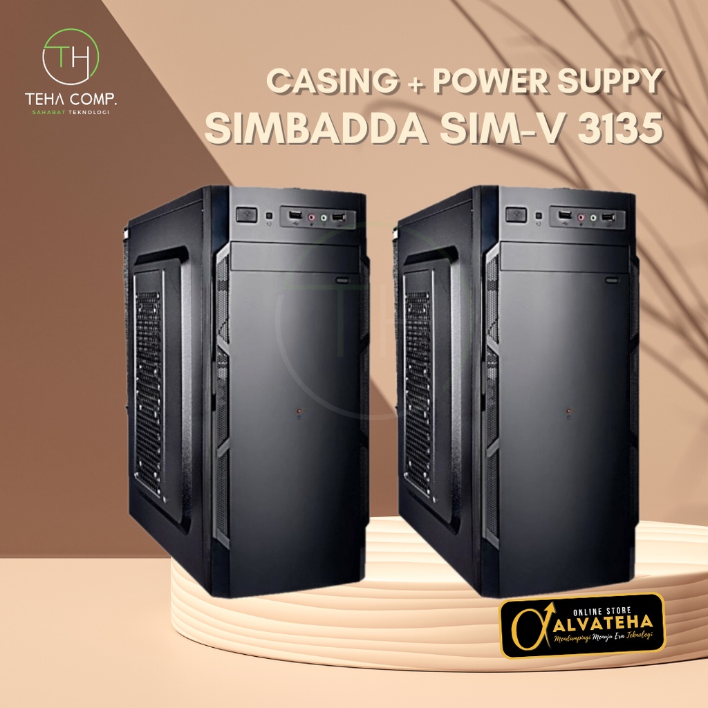 Jual Casing CPU Plus PSU Power Supply 380W Simbadda Sim V Case PC Komputer | Shopee Indonesia