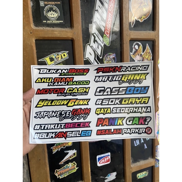 Jual Stiker Pack Kata Kata Racing / Stiker Racing Terbaru / Stiker ...