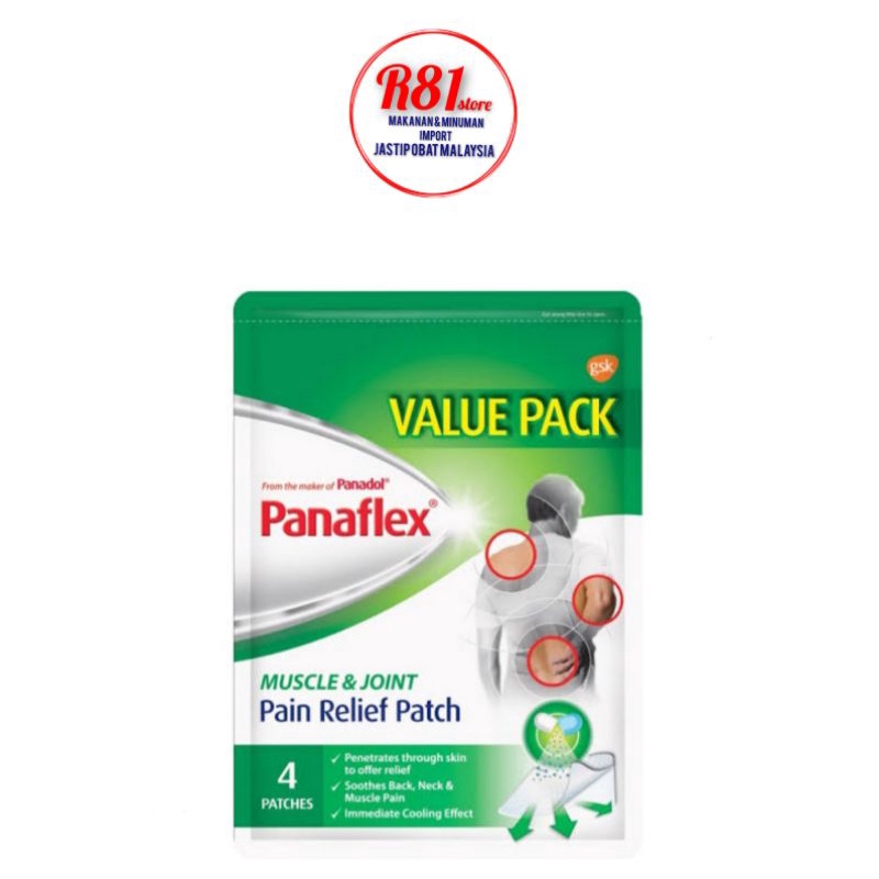 Jual Panadol Panaflex Muscle Join Pain Relief Patch Koyo Nyeri Sendi 4 ...