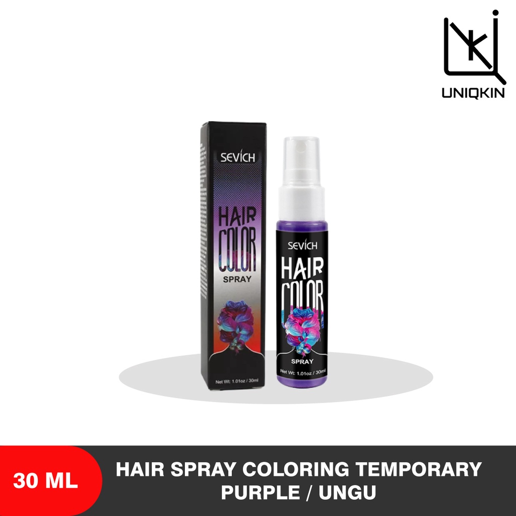 Jual Cat Pewarna Rambut Warna Ungu Spray Temporary Non Permanent Sevich ...