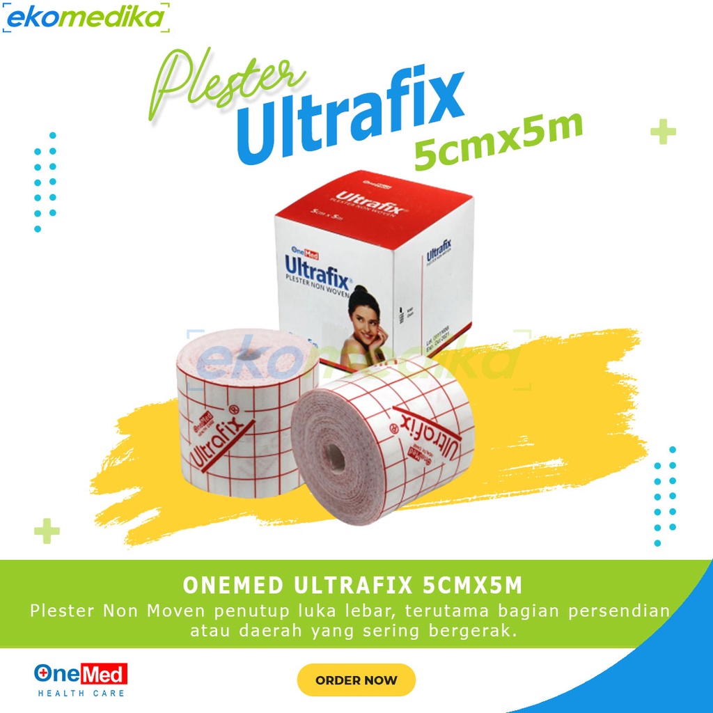 Jual Ultrafix 5 cm x 5 m Onemed Plester Luka Non Woven - Ultrafix 5x5 ...