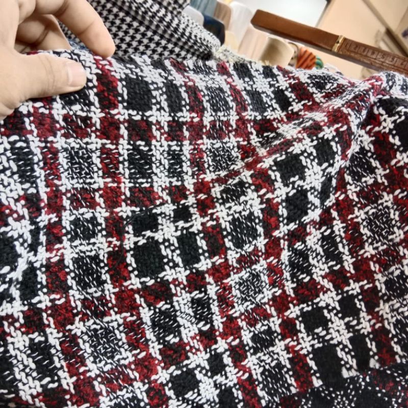 Jual Mewahh!!!kain tweed,harga per 1 meter (1x1) | Shopee Indonesia