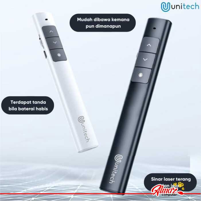 Jual Unitech Wireless Laser Pointer Rechargeable Red Laser | Shopee ...