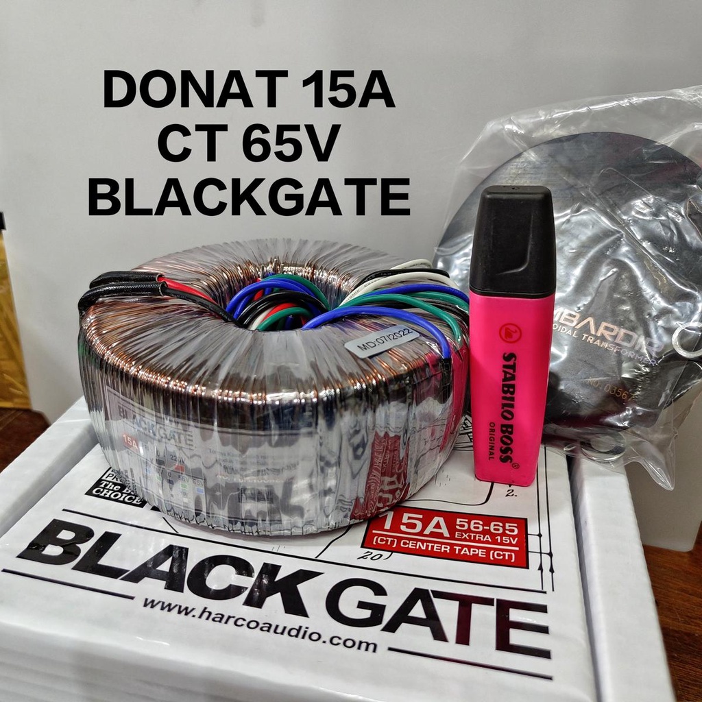 Jual Trafo Donat Toroid 15A CT 56-65V Murni Bombardir BLACKGATE 65V ...