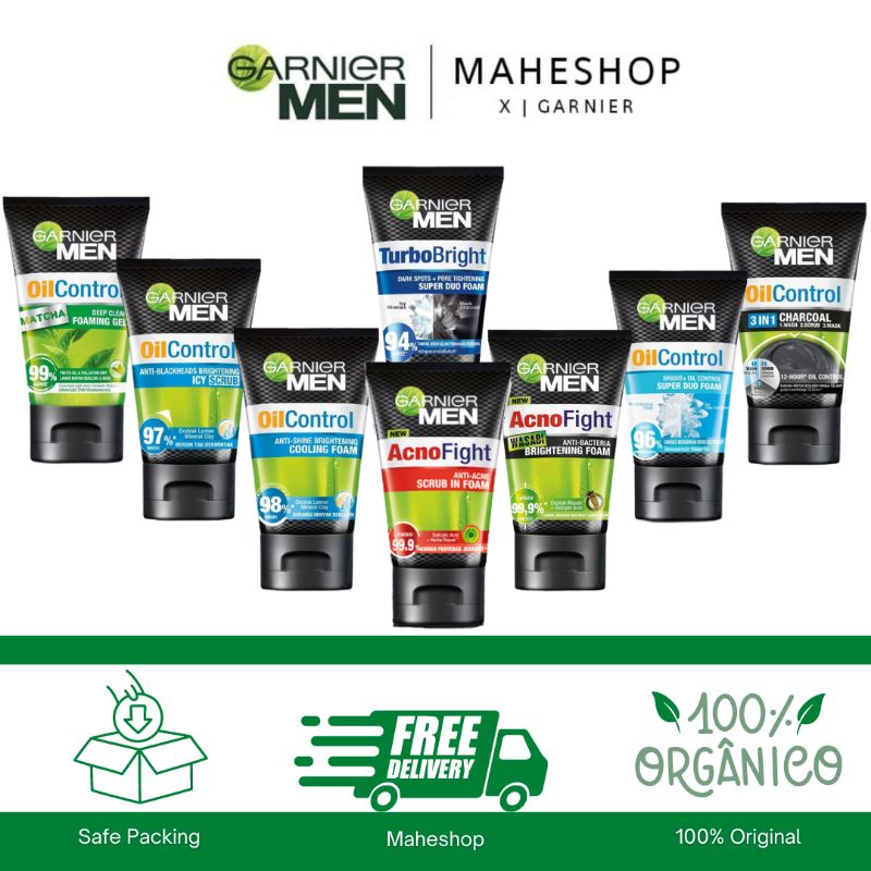 Jual Garnier Men Acno Fight Oil Control - 100ml | Shopee Indonesia