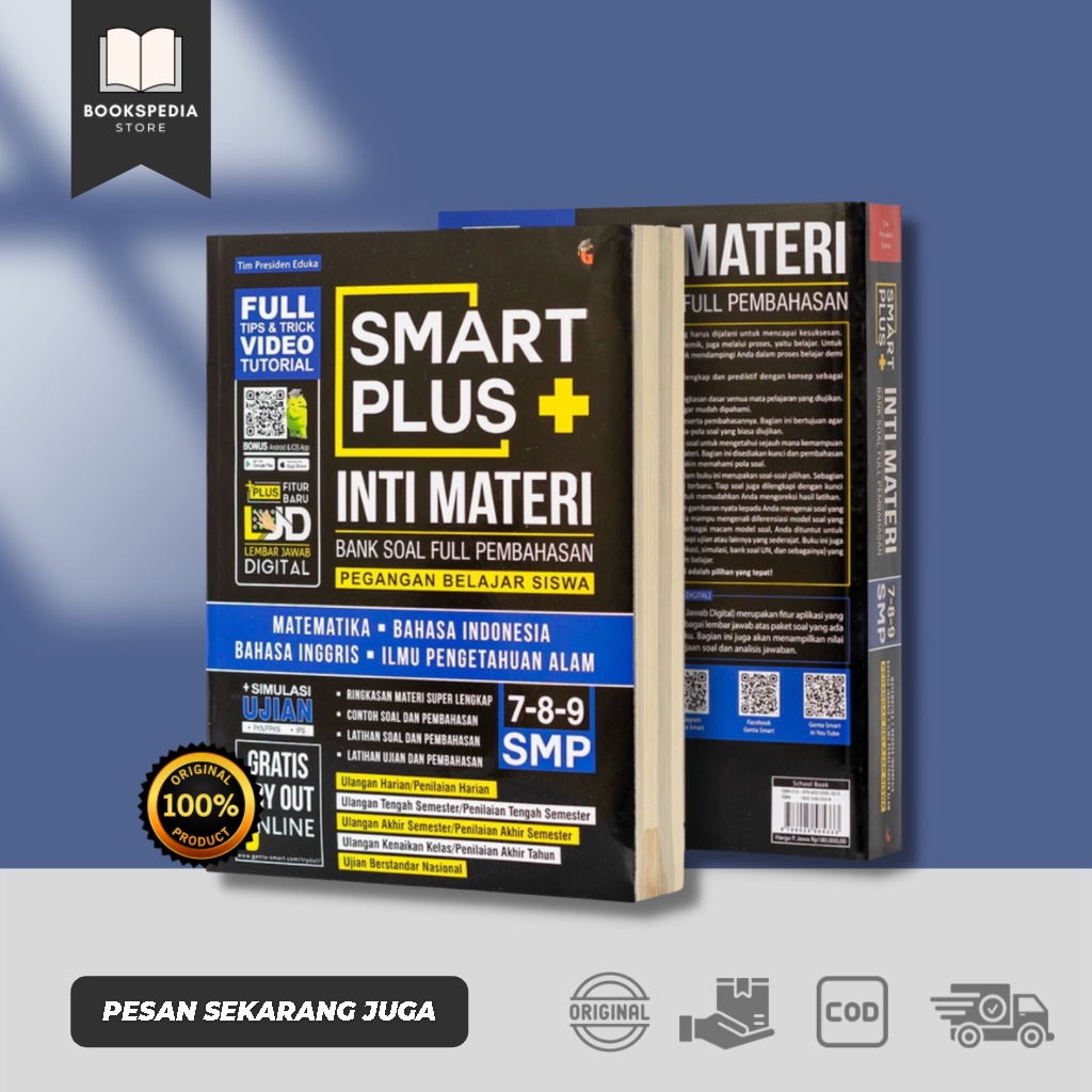 Jual BUKU PELAJARAN SMP SMART PLUS SMP MTS INTI MATERI BANK SOAL FULL PEMBAHASAN | Shopee Indonesia