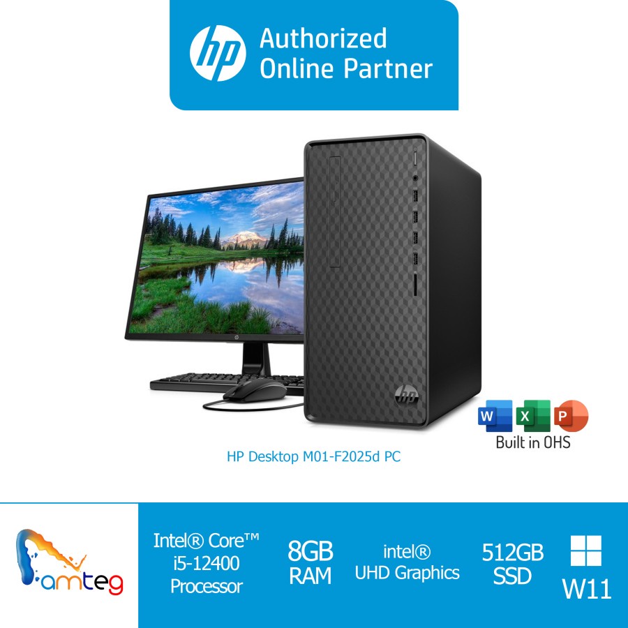 Jual HP PC Desktop M01-F2025d i5-12400 / 8G / 512GB SSD / Win11 | Shopee Indonesia
