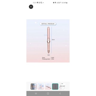 Jual Nvmee Catokan Rambut 2in1 Curly & Lurus LED Touch Sagitarius Hair ...