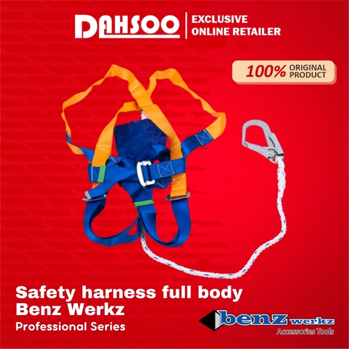 Jual Full Body Harness / safety belt Full Body Double Big Hook BENZ ...