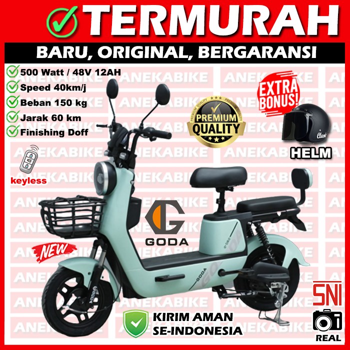 Jual SEPEDA LISTRIK GODA 147 GOLDEN TIGER PREMIUM , SEPEDA LISTRIK ...