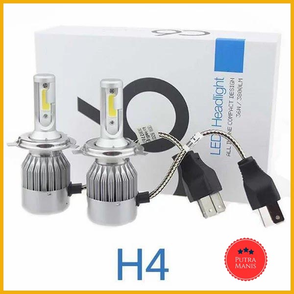 Jual Lampu LED HeadLamp Headlight Depan Utama C6 H4 HI LO Putih Mobil 2 Pcs car head lamp lamp ...