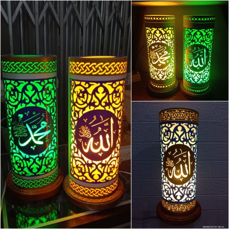 Jual Lampu Hias Ukir Allah, Muhammad | Shopee Indonesia