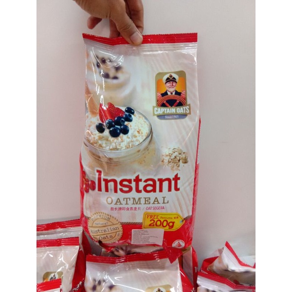 Jual CAPTAIN OATS INSTANT OATMEAL 1KG | Shopee Indonesia