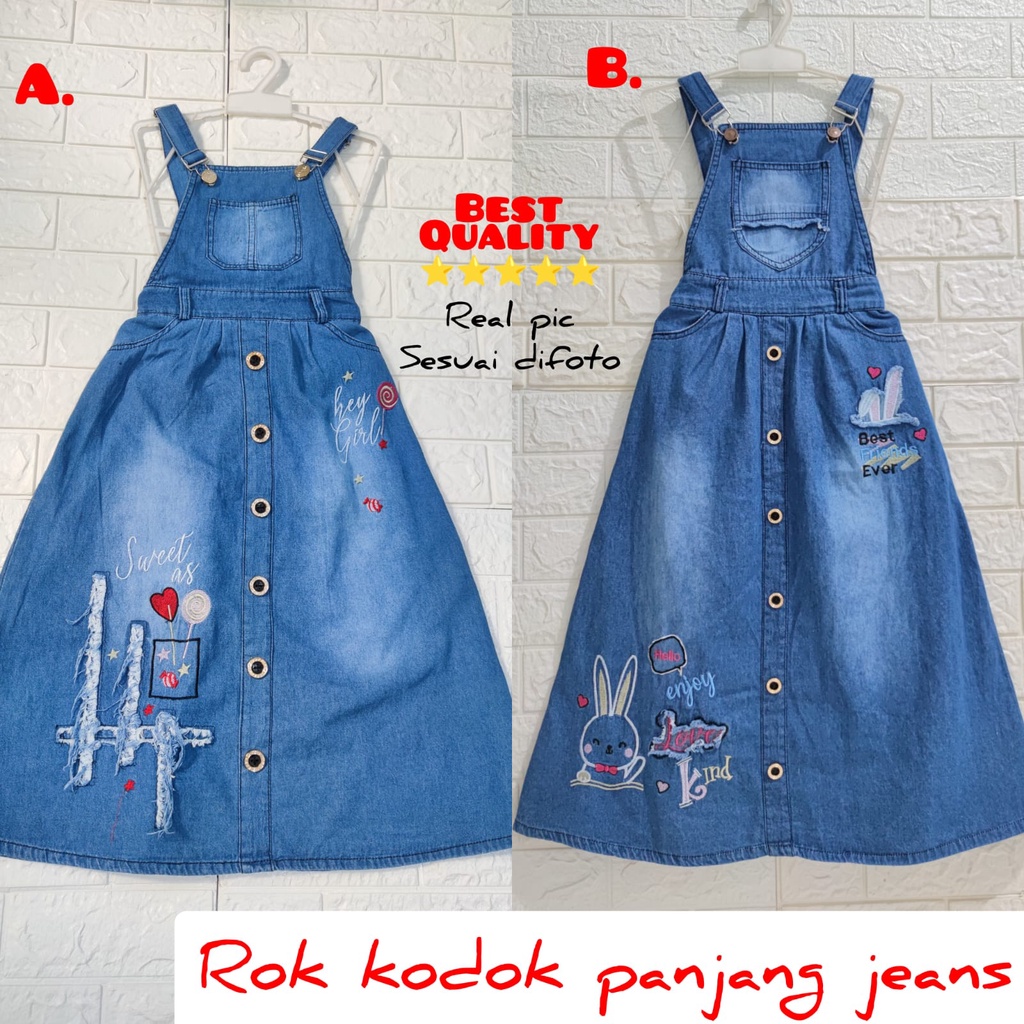 Jual wearpack/overall/Jeans anak perempuan berkualitas tinggi 4-13th ...