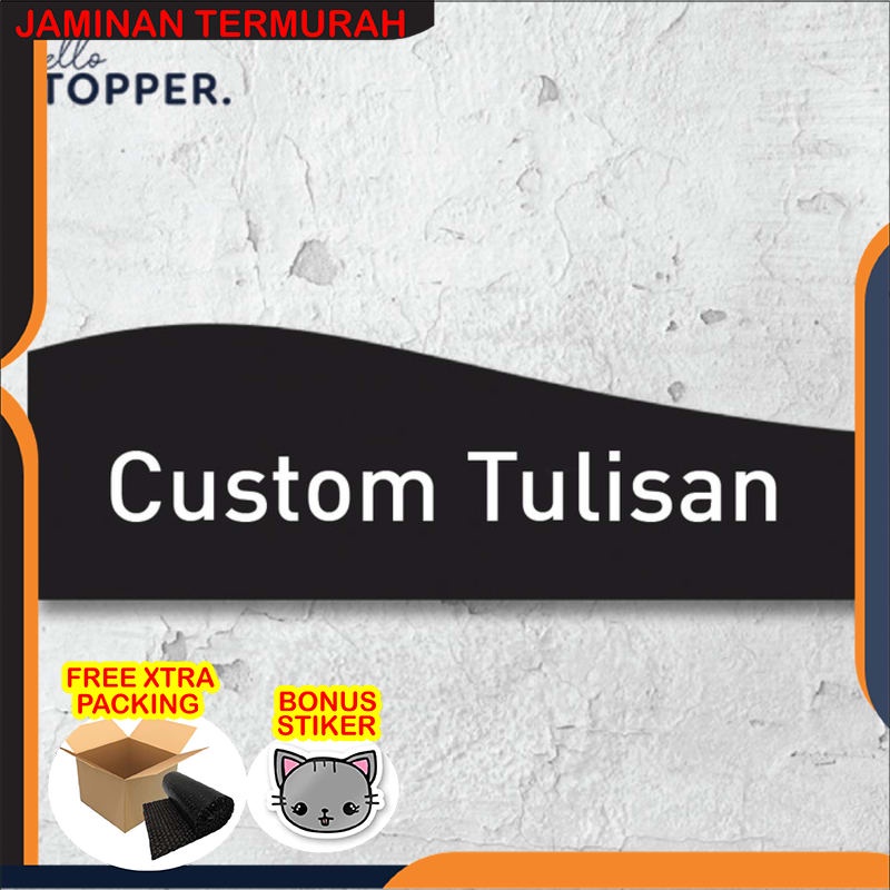 Jual Murah Custom Tulisan Sign Board Ekslusif Print Signage Akrilik UV ...