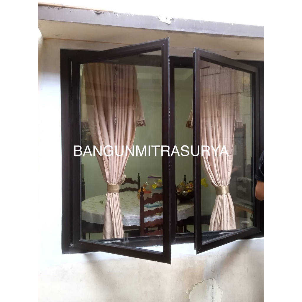 Jual Kusen Jendela Warna Coklat 4" Alexindo | Shopee Indonesia