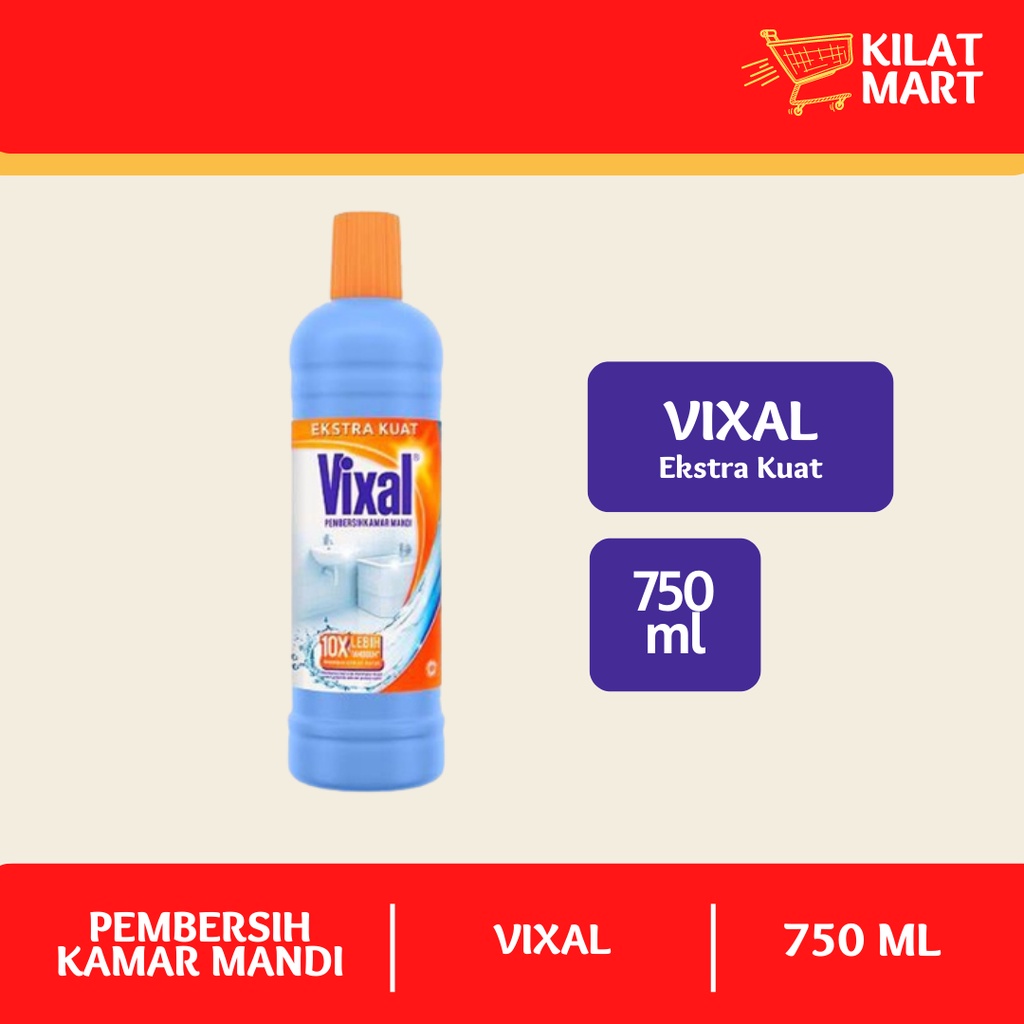 Jual Vixal 750 ml Pembersih Porselen Kamar Mandi Ekstra Kuat 750ml ...