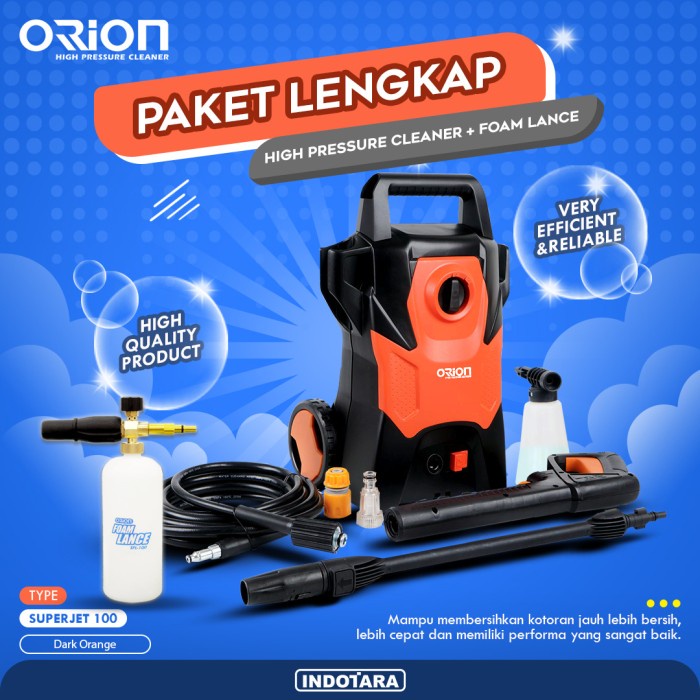 Jual Paket Lengkap - Orion Jet Cleaner Superjet100 - 1 Foam Lance ...